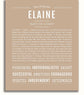 Elaine Personalized Name Meaning Art Prints – Name Stories