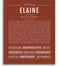 Elaine | Name Art Print – Name Stories