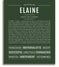 Elaine Personalized Name Meaning Art Prints – Name Stories