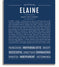 Elaine Personalized Name Meaning Art Prints – Name Stories