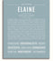 Elaine | Name Art Print – Name Stories