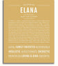 Elana Personalized Name Meaning Art Prints – Name Stories
