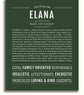 Elana | Name Art Print – Name Stories