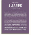 Eleanor | Name Art Print – Name Stories