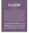 Eleanor Personalized Name Meaning Art Prints – Name Stories