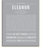 Eleanor Personalized Name Meaning Art Prints – Name Stories