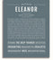 Eleanor | Name Art Print – Name Stories