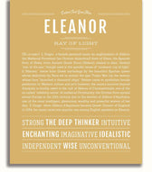 Eleanor | Name Art Print – Name Stories