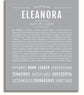 Eleanora | Name Art Print – Name Stories