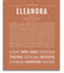 Eleanora | Name Art Print – Name Stories