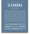 Eleanora Personalized Name Meaning Art Prints – Name Stories