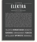 Elektra | Name Art Print - Personalized Custom Gifts – Name Stories