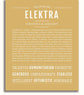 Elektra Personalized Name Meaning Art Prints – Name Stories