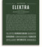 Elektra | Name Art Print – Name Stories