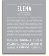 Elena | Name Art Print – Name Stories