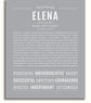 Elena | Name Art Print – Name Stories