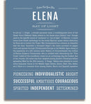 Elena | Name Art Print – Name Stories