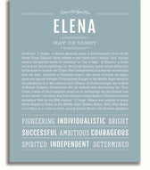 Elena | Name Art Print – Name Stories
