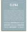 Elena | Name Art Print – Name Stories