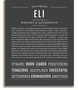 Eli | Name Art Print - Personalized Custom Gifts – Name Stories