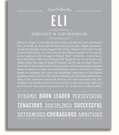 Eli | Name Art Print – Name Stories