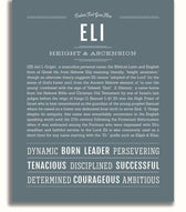 Eli | Name Art Print – Name Stories