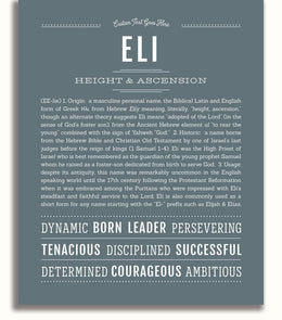 Eli | Name Art Print – Name Stories