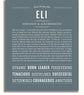 Eli | Name Art Print – Name Stories