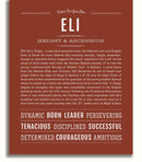 Eli | Name Art Print – Name Stories