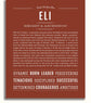Eli | Name Art Print – Name Stories