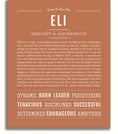 Eli | Name Art Print - Personalized Custom Gifts – Name Stories