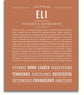 Eli | Name Art Print - Personalized Custom Gifts – Name Stories