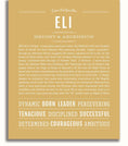 Eli | Name Art Print - Personalized Custom Gifts – Name Stories