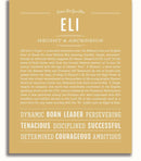 Eli | Name Art Print - Personalized Custom Gifts – Name Stories