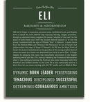 Eli | Name Art Print – Name Stories