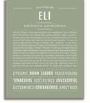 Eli | Name Art Print – Name Stories