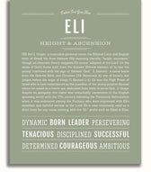 Eli | Name Art Print – Name Stories