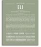 Eli | Name Art Print - Personalized Custom Gifts – Name Stories