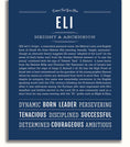 Eli | Name Art Print – Name Stories