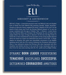 Eli | Name Art Print – Name Stories