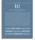Eli | Name Art Print – Name Stories
