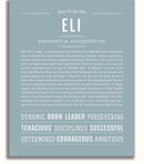 Eli | Name Art Print – Name Stories