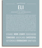 Eli | Name Art Print - Personalized Custom Gifts – Name Stories