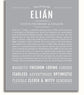 Elian Personalized Name Meaning Art Prints – Name Stories