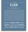 Elian Personalized Name Meaning Art Prints – Name Stories