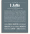 Eliana | Name Art Print – Name Stories
