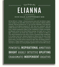 Elianna | Name Art Print – Name Stories