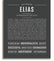 Elias | Name Art Print – Name Stories