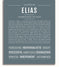 Elias | Name Art Print – Name Stories
