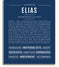 Elias | Name Art Print – Name Stories